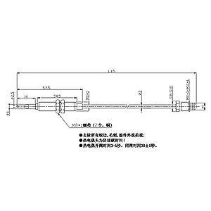 Propane BBQ Grill, Firepit, Fireplace Heater Universal Gas Thermocoupler Sensor M8x1 Thread,Length 600mm/24inch