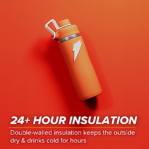 Gatorade 'Overtime' 22oz Stainless Steel Water Bottle, Twist Cap, White