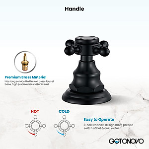 Wall Mounted Oil Rubbed Bronze Bathroom Rainfall Shower Faucet System Set Mixer 8-Inch Round Head with Matte Black Victorian Widespread Deck Mounted Three Holes Double Handles