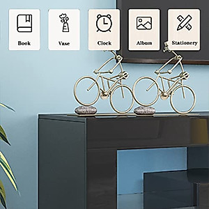 Rayblow 55" Flat Screens Entertainment Center High Glossy TV Stand for Living Room Modern Media TV Console Cabinet with LED Light & Storage Drawers Unit, Black