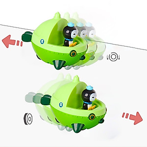 Crasoldiers GUP-E Toy, GUP Racers Vehicle Rescue Ship Pull Back,Includes Vehicle and Figure for Boys Girls Christmas Birthday Gifts (with Gift Box)