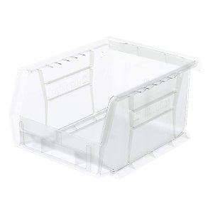 Akro-Mils 30210 AkroBins Plastic Hanging Stackable Storage Organizer Bin, 5-Inch x 4-Inch x 3-Inch, Clear, 24-Pack