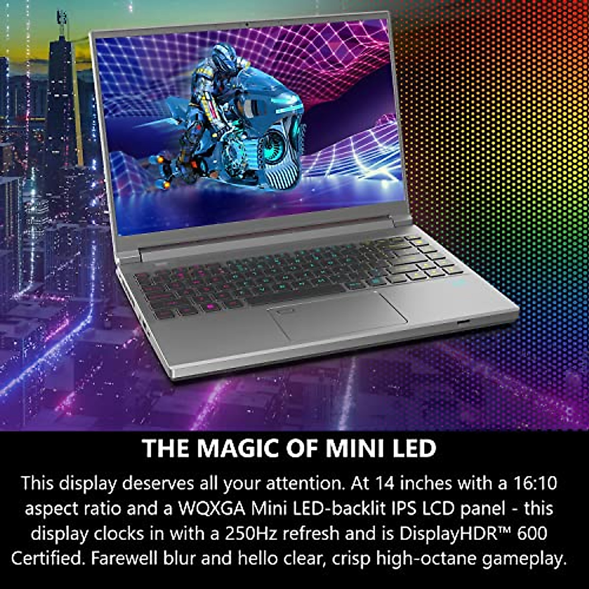 Acer Predator Triton 14 Gaming/Creator Laptop | 13th Gen Intel i7-13700H | NVIDIA GeForce RTX 4070 | 14" Mini LED 250Hz G-SYNC Display | 16GB LPDDR5 | 1TB PCIe Gen4 SSD |WiFi 6E | PT14-51-7979, Silver