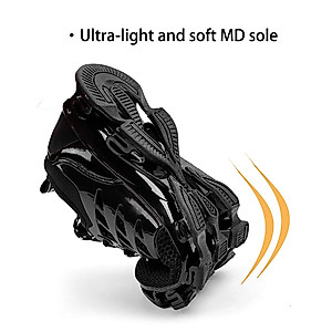 SKDOIUL All Black Tennis Shoes Black Mens Walking Shoes Black Shoes for Men mesh Breathable Slip on Walking Shoes Fashion Casual Sneakers Black Size 9