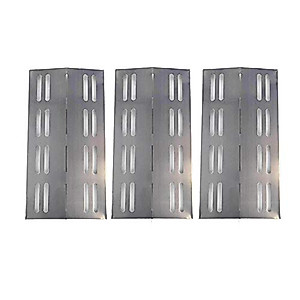 3 Pack Stainless Steel Heat Shield for Barbeques Galore 3BENDLP, Charbroil 463742111, Grand Hall REGAL04CLP, Patio Chef SS42, SS54, SS72LP, SS72NG, p01705006e and Grill Chef PR364 Gas Grill Models