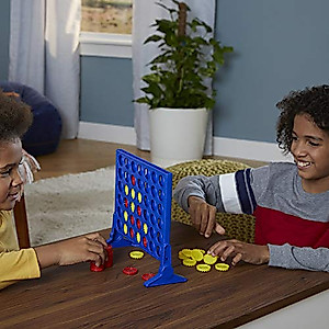 Connect 4 Classic Grid Board Game, 4 in a Row Game, Strategy Board Games for Kids, 2 Player Board Games for Family and Kids, Ages 6 and Up