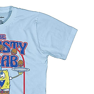 Spongebob Squarepants Mens' The Krusty Krab Come Spend Your Money T-Shirt, Small Light Blue