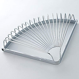 Shower Caddies Corner Shelf for Bathroom Brass Basket Organizers and Storage Shampoo Soap Holder Polished Chrome