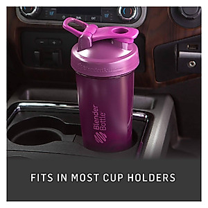BlenderBottle Classic V2 Shaker Bottle Perfect for Protein Shakes and Pre Workout, 28-Ounce, Black