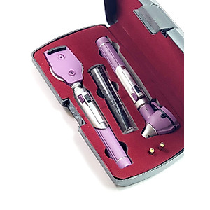 PURPLE OTOSCOPE SET -LED Otoscope/School Kit-CYNAMED