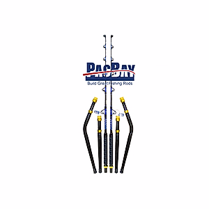 Xcaliber Marine Pair of PRO Tournament Series 6' 30-50 lb Saltwater TROLLING RODS Includes Bent and Straight Butt