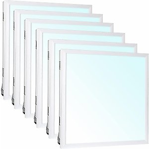 WEIZE LED Flat Panel Light, 30/40/50W, 0-10V Dimmable, CCT Selectable 4000K/5000K/6500K, 2x2 FT Recessed Back-Lit Drop Ceiling Light, Lay in Fixture for Office