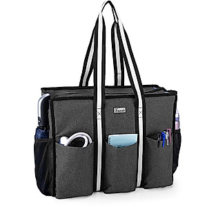 Trunab Nurse Tote Bag for Work, 15.6" Laptop Bag with Multiple Pockets for Hospice Visit, Home Health Care, Nursing Students