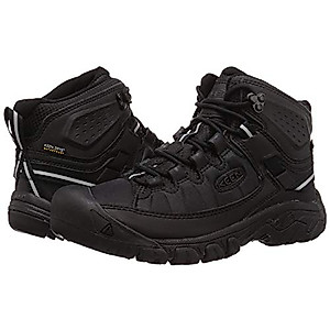 KEEN mens Targhee Exp Mid Wp Hiking Boot, Black, 8.5 US