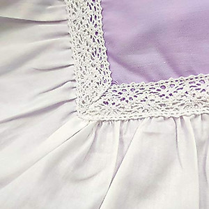 Brandream Baby Girl Blanket Purple Receiving Blanket Princess Cotton Ruffle Baby/Newborn/Toddler Elegant Solid Blanket for Nursery Bedding, 100% Cotton