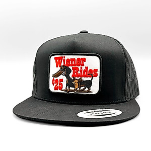 Generic Wiener Rides 25 Cents Funny Trucker Hat Black