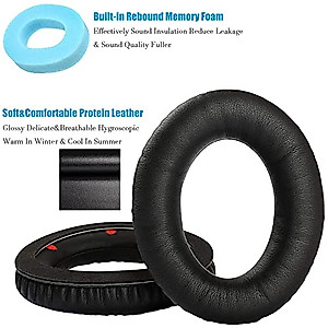 JULONGCR Cloud Revolver S Earpads Replacement Revolver S Ear Pads Cushion Cover Accessories Parts Compatible with Kingston HyperX Cloud Revolver S Gaming Headset.