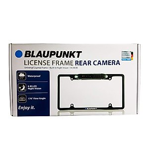 BLAUPUNKT XC363B Universal License Plate Frame Rear View Camera Night Vision, Multicoloured