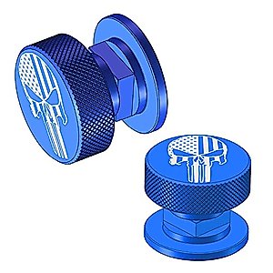 Welding Hood Helmet Pipeliner Fasteners -1Pair Blue USA Flag Pattern Aluminum Helmet Pipeliner Headgear Replacement Parts Accessories Screws Flip Hood, Anti-Rust