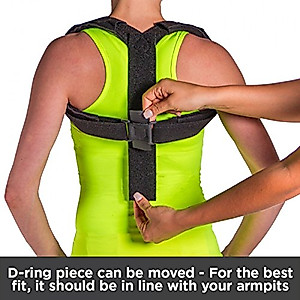 BraceAbility Posture Corrector Brace | Upper Back Straightener to Fix Hunched, Rounded or Stooped Shoulders, Forward Head and Neck Posture Improvement at Home or Work (Small)