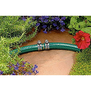 wowoda 5 Pcs 1/2" Garden Hose Connector Garden Hose Fittings Hose Mender End Repair Mender Kit with Stainless Clamp