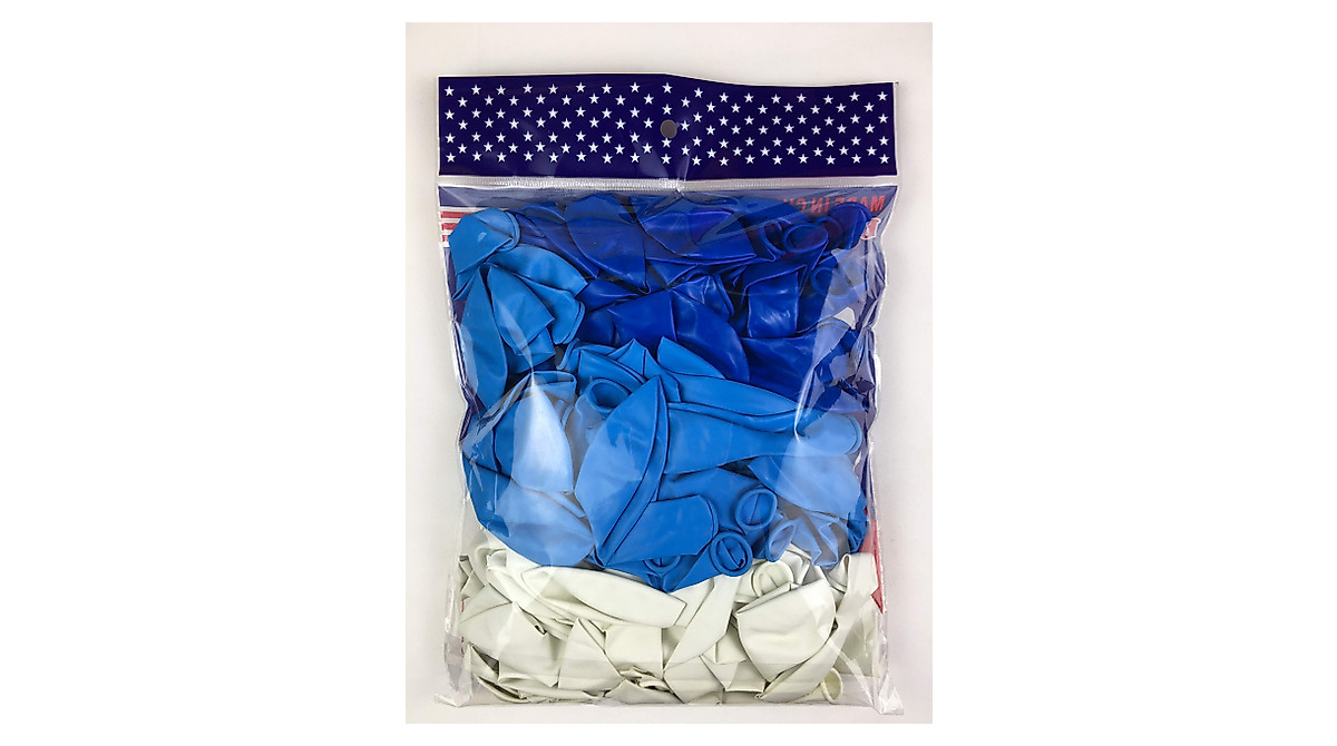 KADBANER White Blue Light Blue Balloons – 100 Pack of 12-Inch Latex ...