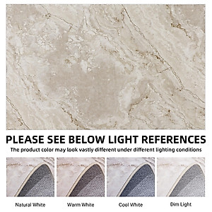 HOMBYS 10x14ft Modern Marble Area Rug for Living Room Bedroom, Large Abstract Floor Carpet for Indoor Office Dining Room, Home Deco Non-Shedding, Camel, Machine Washable