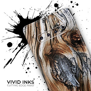DesignSkinz Raw Aged Knobby Wood Protective Vinyl Decal Wrap Skin Cover Compatible with The Samsung Galaxy S20 (Screen Trim & Back Glass Skin)