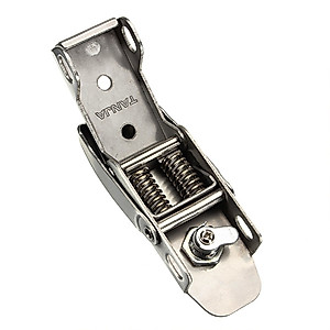 304 Stainless Steel Concealed Toggle Latch Safety Catch Key Locking Spring Loaded Zevenmart