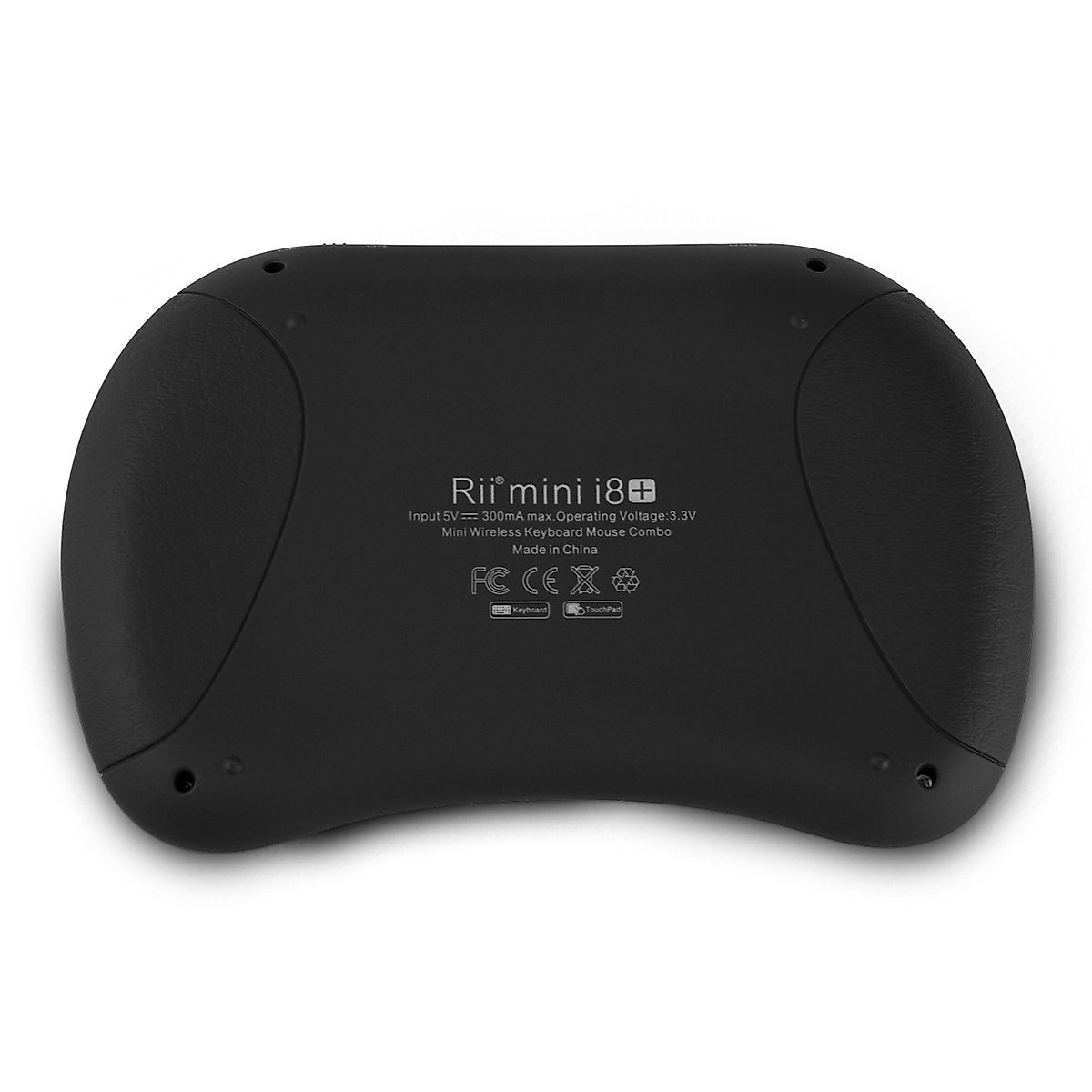Rii i8+ BT Mini Wireless Bluetooth Backlight Touchpad Keyboard with Mouse for PC/Mac/Android, Red (RTi8BT-6)