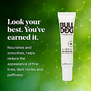 Bulldog Mens Skincare and Grooming Age Defense Eye Roll On, 0.5 Ounces