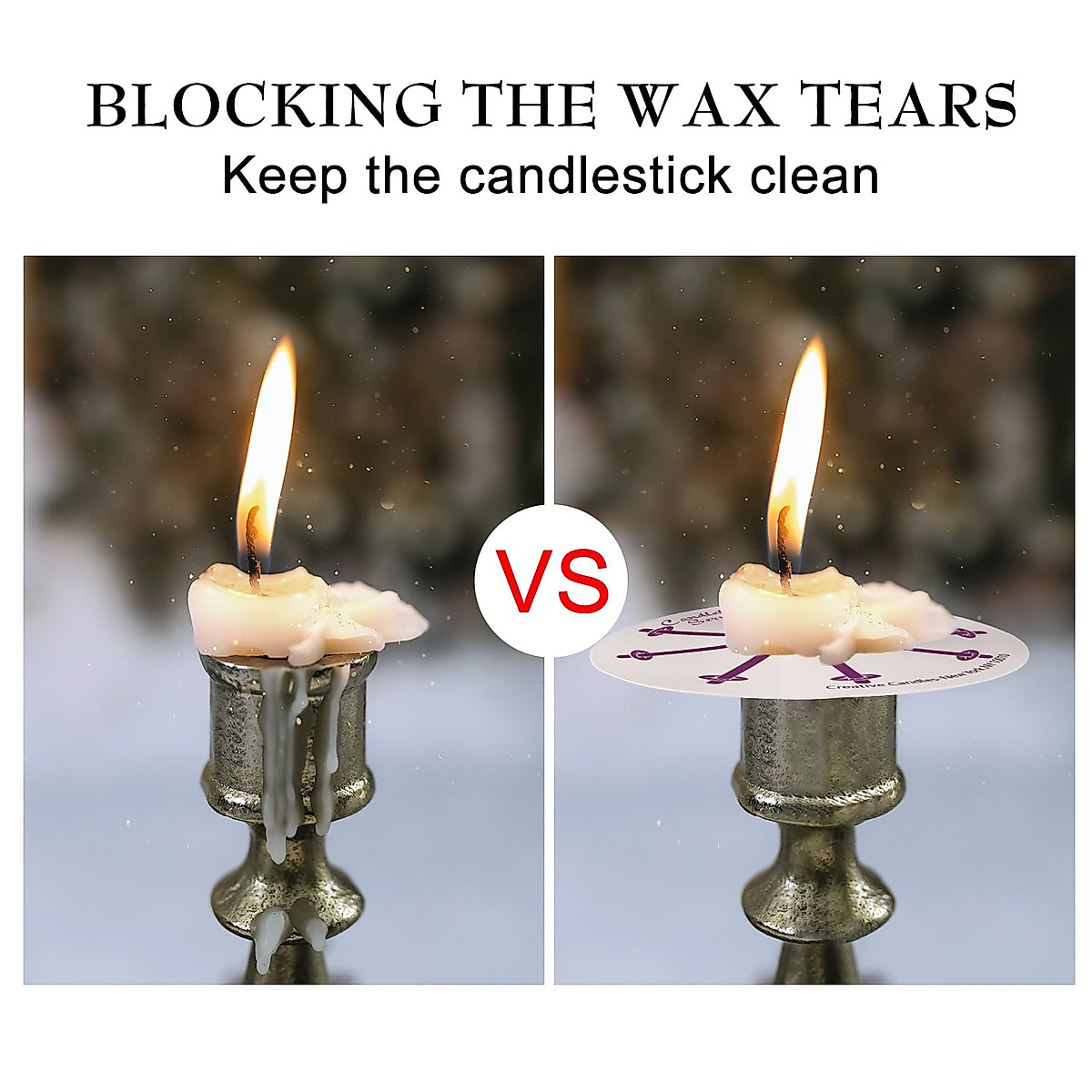 100 Pcs White Unscented Taper Candle with Drip Protectors, Church Candles, Vigil Candles, Shabbat Candles, Prayer Candles, 5 Inch …