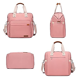 Womens Cooler Bag 22qt Collapsible Pink Soft Sided Car Cooler, 36 Can Lunch Cooler, Large Portable Leakproof Lunch Tote Bag Wine Cooler for School, Travel, Beach, Camping, Picnic, Fishing, Floating