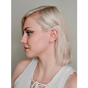 Heliums Bobby Pins - Light Ash Blonde - 2 Inch Wavy Hair Pins, Matte Metallic Color Blends with Light Ash Blonde Hair, 48 Count