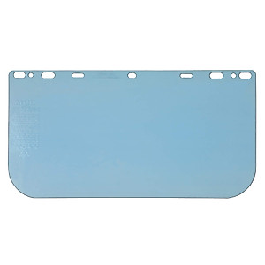 MCR Safety 181560 Polycarbonate Universal Visor Safety Faceshield, Clear, 8-Inch by 15-1/2-Inch, 0.060-Inch Thick (Visor Only - Hat Not Included)