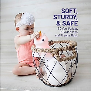 Lumipets Owl, Kids Night Light, Play Music, Silicone Nursery Light for Baby and Toddler, Squishy Night Light for Kids Room, Animal Night Lights for Girls and Boys, Kawaii Lamp, Cute Lamps for Bedroom