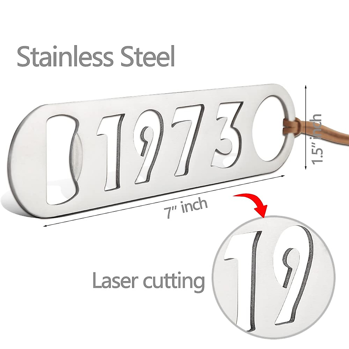 1973 Birthday Gifts for Women Men Him, 1973 Bottle Opener, 50th Birthday Gifts for Her, Father, Mother Friends, Back in 1973 50 Years Birthday Anniversary Party Favors Decorations Bottle Opener