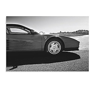 Car Poster Ferrari F40 Supercar Posters Racing Car Canvas Wall Art For Boy's Bedroom SuperCar Wall Decor Unframe-style 36x24inch(90x60cm)