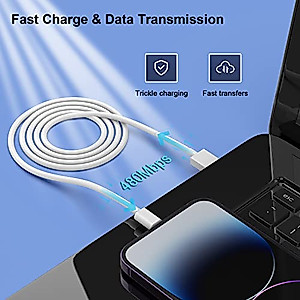 Estbuc [Apple MFi Certified 5pack 10FT iPhone Charger Long Lightning Cable Fast Charging High Speed Data Sync iPhone Charger Cord Compatible with iPhone 14/13/12/11 Pro Max/XS MAX/XR/XS/X/8/7/Plus