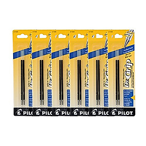 Pilot Better/EasyTouch/Dr Grip Retractable Ballpoint Pen Refills, 1.0mm, Medium Point, Blue Ink, Pack of 12 Refills