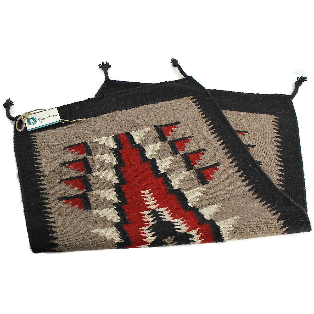 Onyx Arrow Southwest Décor Wool Area Rug, 20 x 40 Inches, Percheron