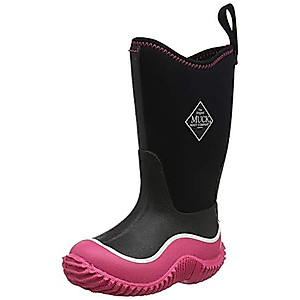 Muck Boots Hale Multi-Season Kids' Rubber Boot,Pink/Black,7 M US Big Kid