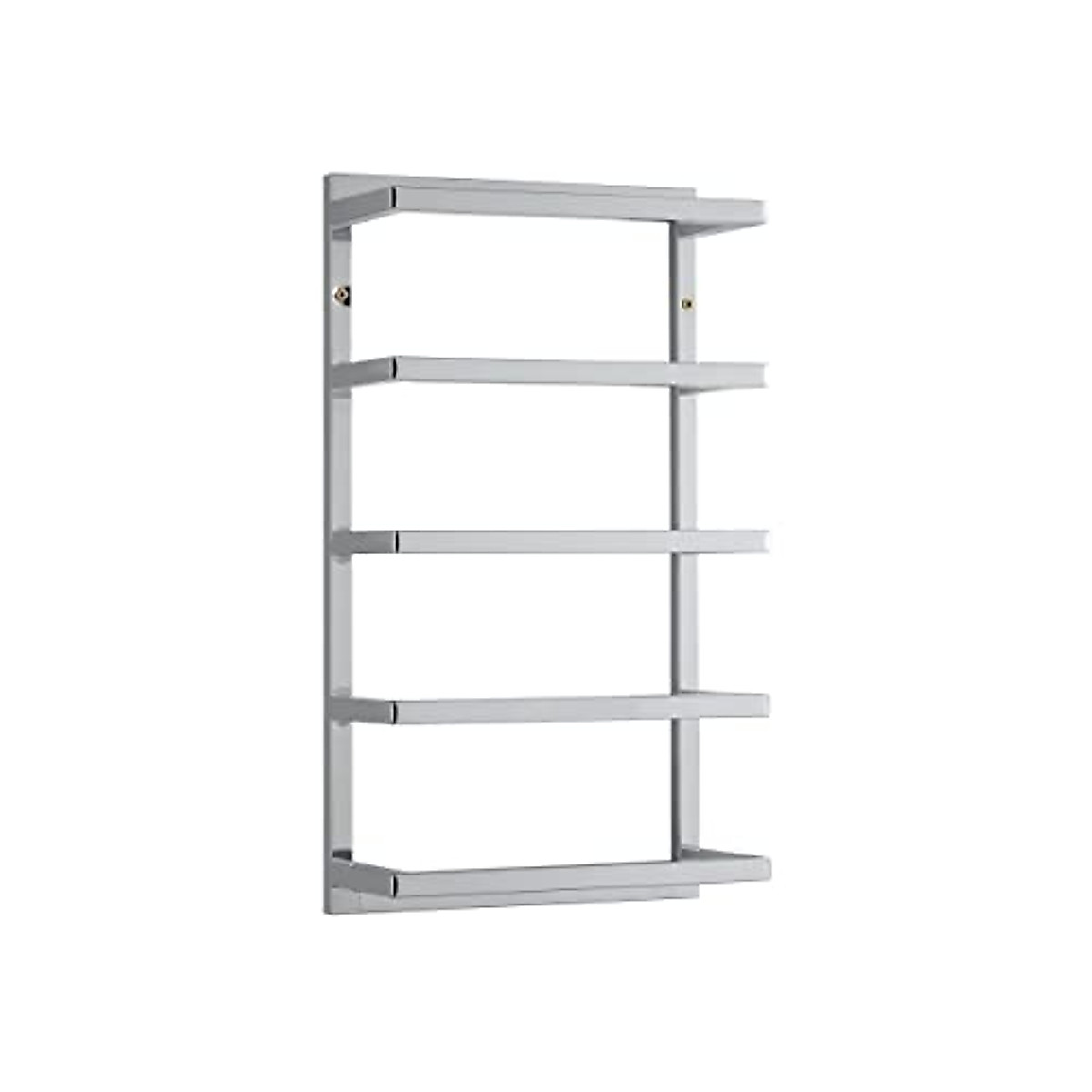 House & Homestyle Holder, Wall Mountable 5 Tier Hanging Towel Storage Rail/Rack for Bathroom, En Suite or Toilet, H 57cm x W 31cm x D 15cm, Chrome Silver