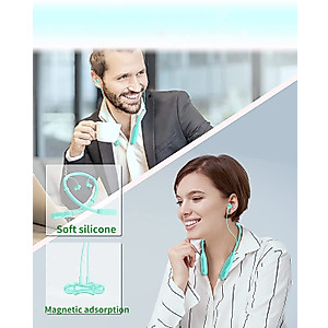 Nepartak 200-Hour Playtime Neckband Bluetooth Earphones, Hi-Fi Sound, Comfortable Fit, Perfect for Sports & Commuting