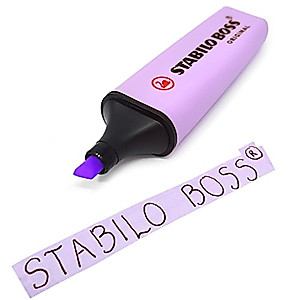 STABILO BOSS Original Pastel Highlighter Marker Pens – Full Set of 6 + Lilac Haze