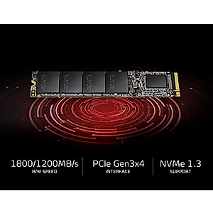 XPG SX6000 Lite 512GB PCIe 3D NAND PCIe Gen3x4 M.2 2280 NVMe 1.3 R/W up to 1800/1200MB/s SSD (ASX6000LNP-512GT-C)