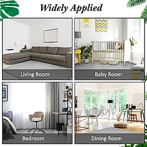 32 Pcs Wood Grain Mats Foam Tiles Interlocking Foam Floor Mats for Kids Adults Playroom Bedroom Farmhouse Flooring, 11.8 x 11.8 Inch(Gray)