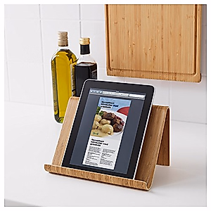 Ikea Comfortable and Adjustable Kitchen Cooking Tablet Stand (Bamboo)