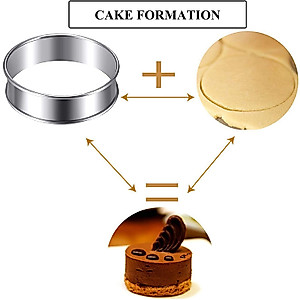 English Muffins Mold, Aulufft 16 Pieces Stainless Steel Double Rolled Rings 3.15 Inch Crumpet Rings Circular Round Muffin Tart Ring Molds for Home Food Baking + 1 Piece Cake Mold Knife1