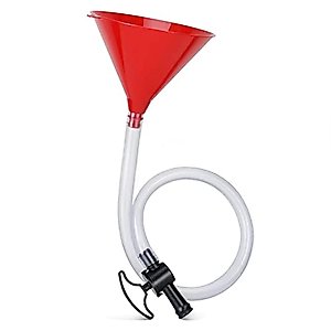Farielyn-X Beer Bong Funnel with Valve - Newest Valve Design Extra Long 2.5 feet (30 inch) Kink Free Tube & Leakproof Easy Valve Premium Funnel for Beer Drinking Games, College Parties(Single Header)